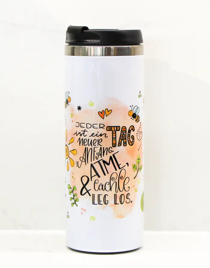 Thermobecher "Neuer Anfang" – Rollin'Art GmbH